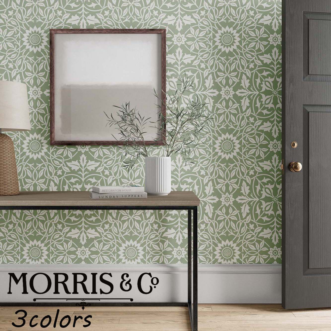 ウィリアム モリス 壁紙 張り替え リフォーム セルフ 自分でSt James Ceiling セント・ジェームス SIMPLY MORRIS ...